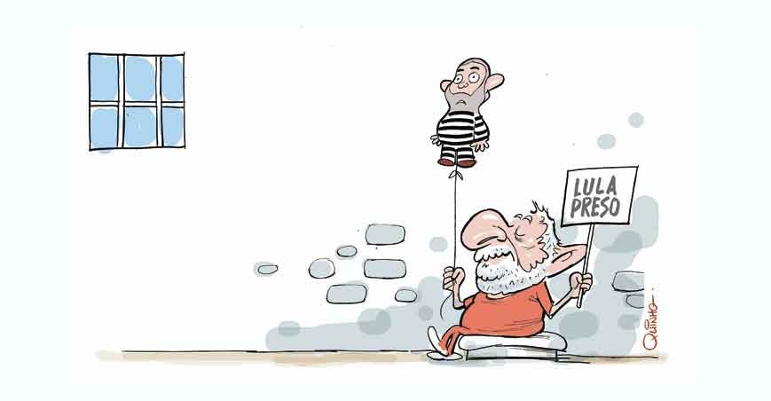 Lula preso - Charge - Estado de Minas
